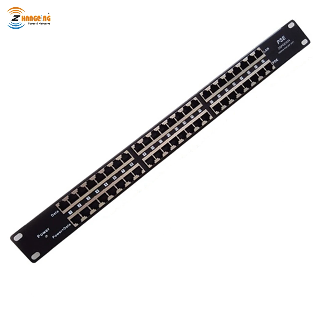 Multiport Rack Mount 24 Port Passive Poe Injector For 24 Port Non- Poe ...