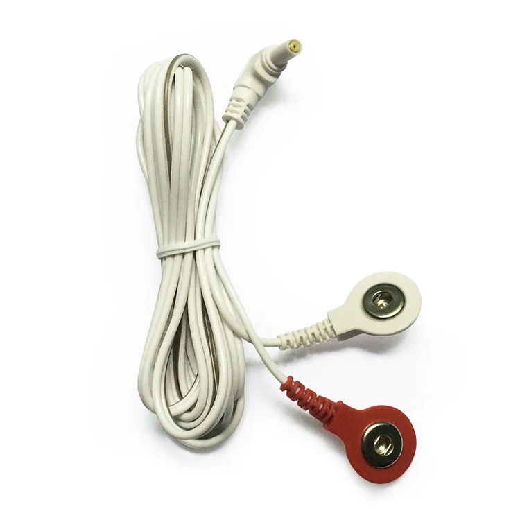 2 In 1 Safe Plug Dc 2.35mm To Snap Electrode Lead Wire,Medical Wire ...