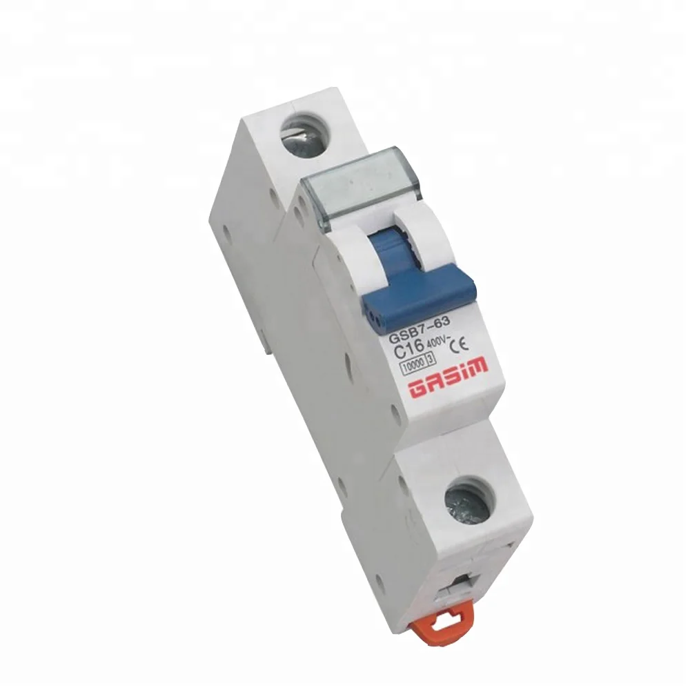 Home Use Mcb 25a 32a 40a 63a 1p Mini Circuit Breaker 230v Ac Dc