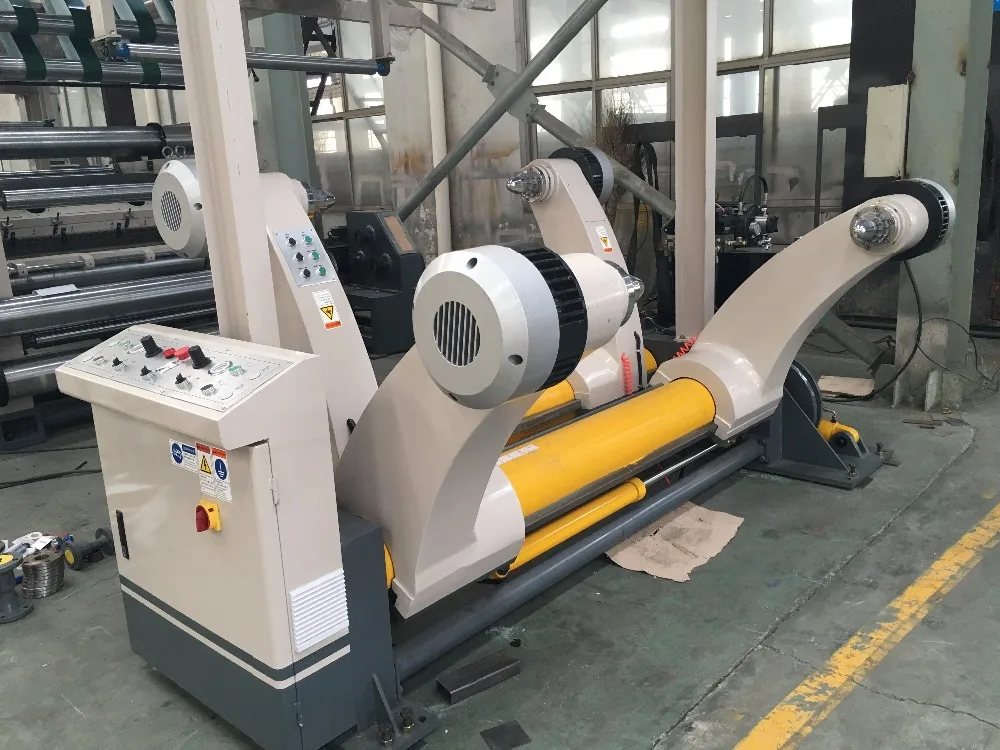 2 Rolls Hydraulic Reel Paper Roll Unwinder Stand Shaftless Mill Roll ...