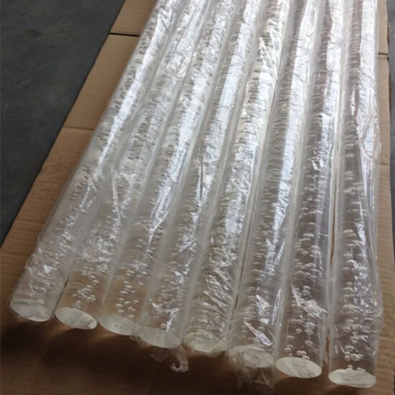 Acrylic Bubble Rod Od30x1000mm Pmma Clear Rod Extruded Plastic Towel ...