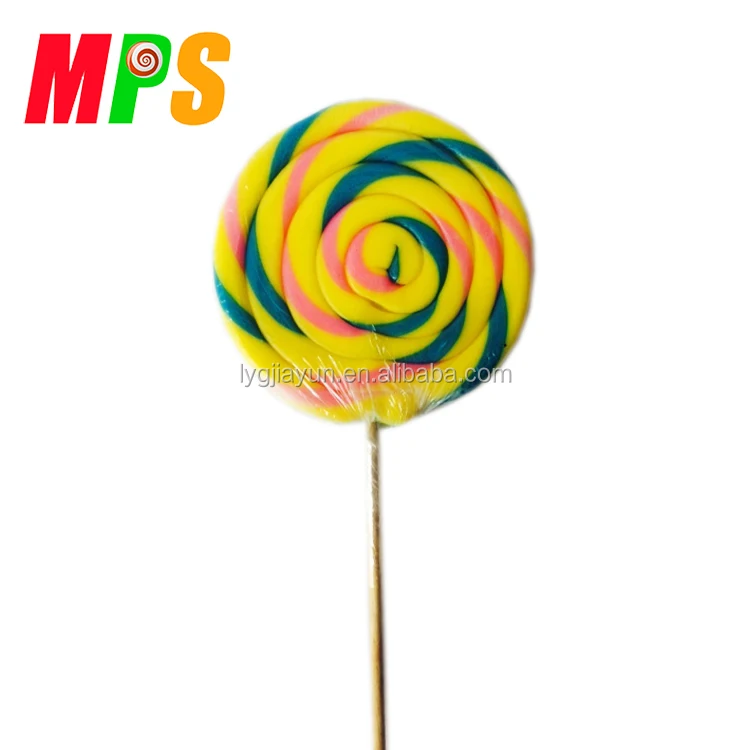 Large Size Multicolor Swirl Lollipops Candy | Wholesale Fruity Hard ...