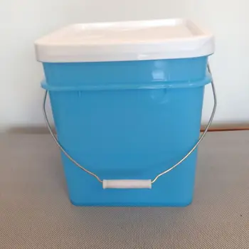 Cookies Biscuit 10l Square Plastic Bucket With Two Handles And Lid ...