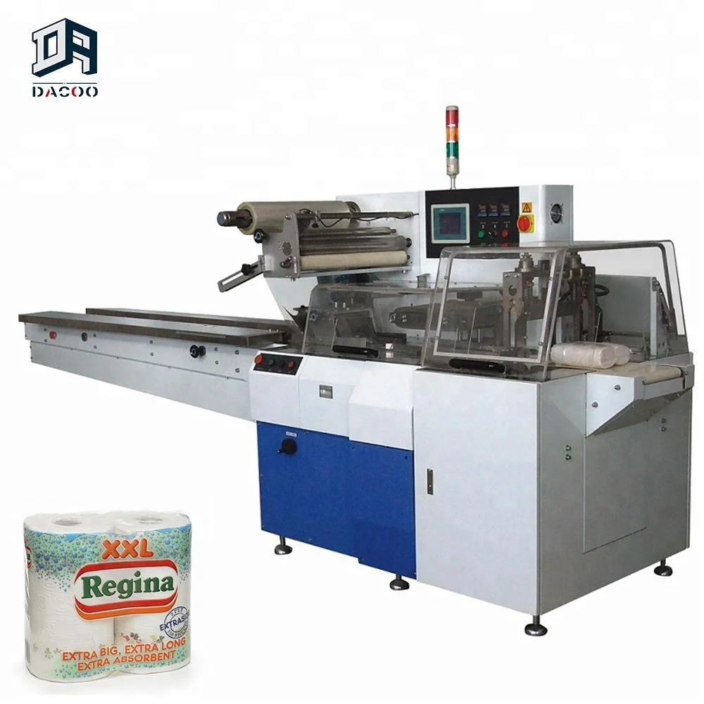 Automatic Toilet Tissue Paper Roll Packing Machines for Dual Rolls ...
