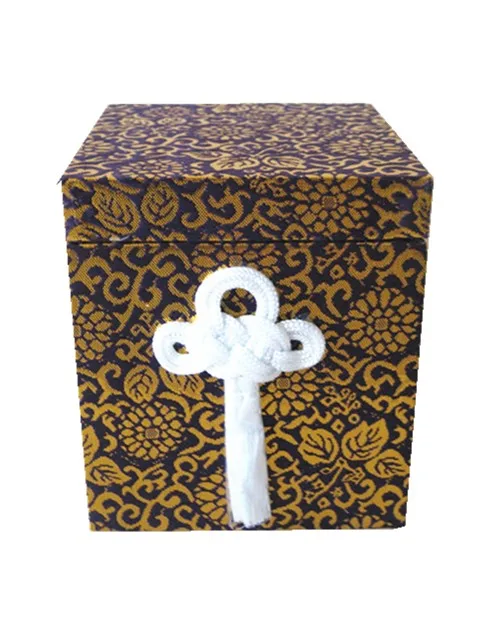 Hand-made Japanese Style Cinerary Casket Crematory Cloth Covered Urn ...