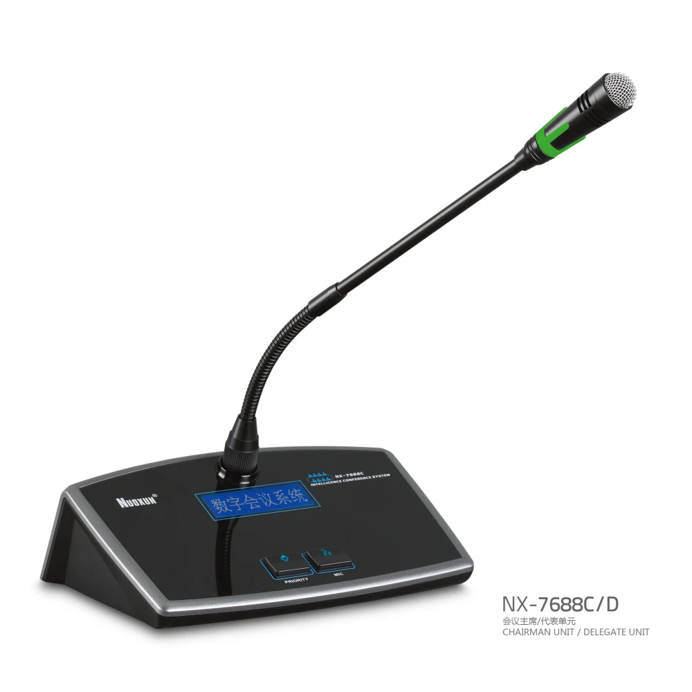Professional digital discussion conference system delegate unit audio ...