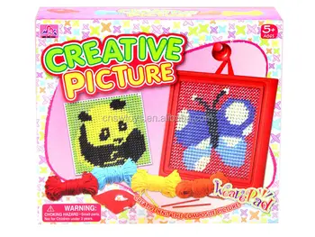 Kid Diy Game Knitting Toy Set Wool Creative Picture Js2705988 - Buy ...
