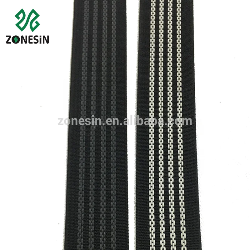 Factory Custom Anti Slip Rubber Elastic Band Non Slip Webbing Strap ...