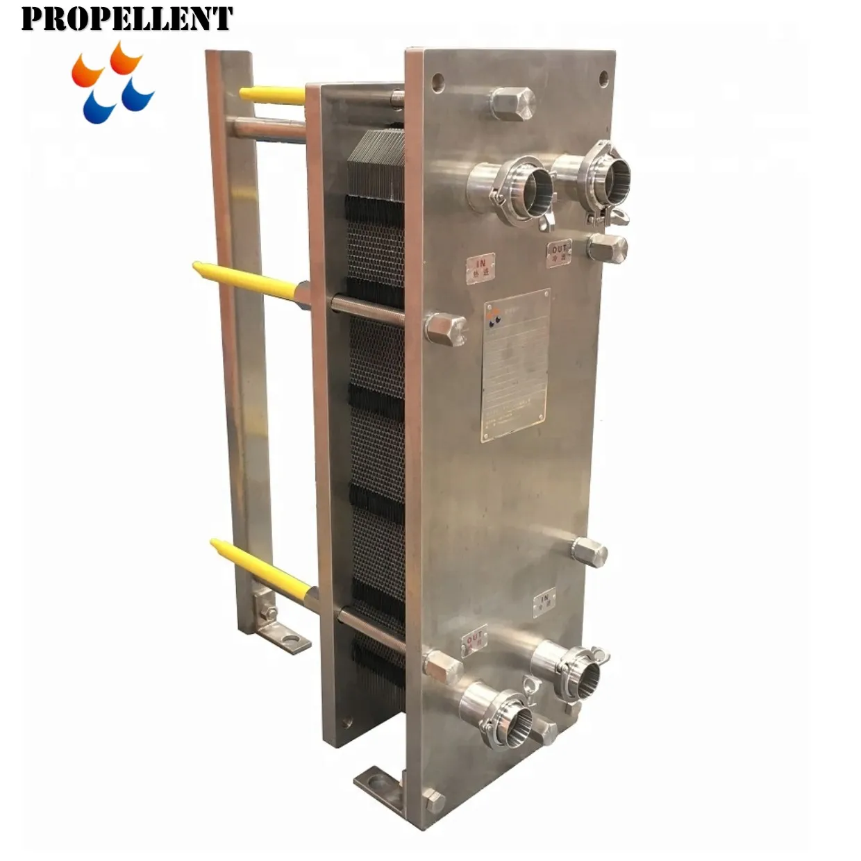 Cooler plate heat exchanger for milk beer yogurt wine juice pasteurizer ...