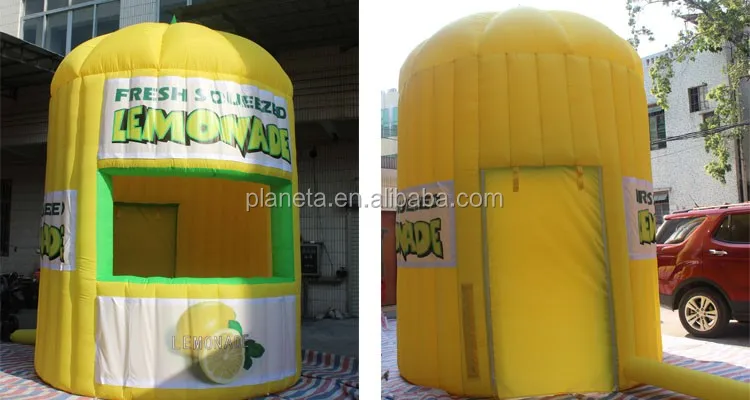 Inflatable Lemon Cartoon Booth Aerated Custom Made Sales Tent ...
