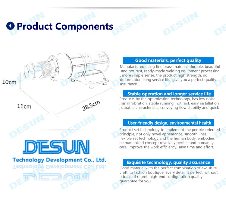 Desun 12-24v 3m 45l/min Mini Submersible Electricwater Treatment ...