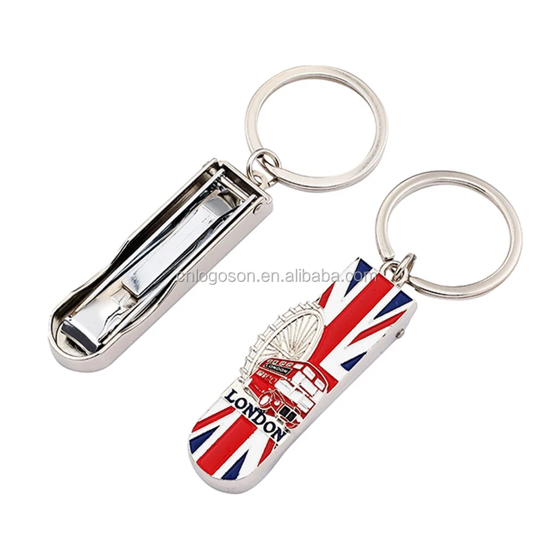 Newest Styles Custom Functional Nail Cutter Key Chains Canada Souvenir ...