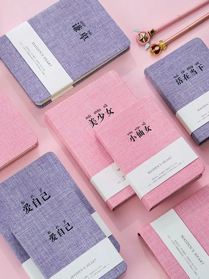 Beautiful Personalized Linen Hard Cover Fabric Notebook - Buy Linen ...