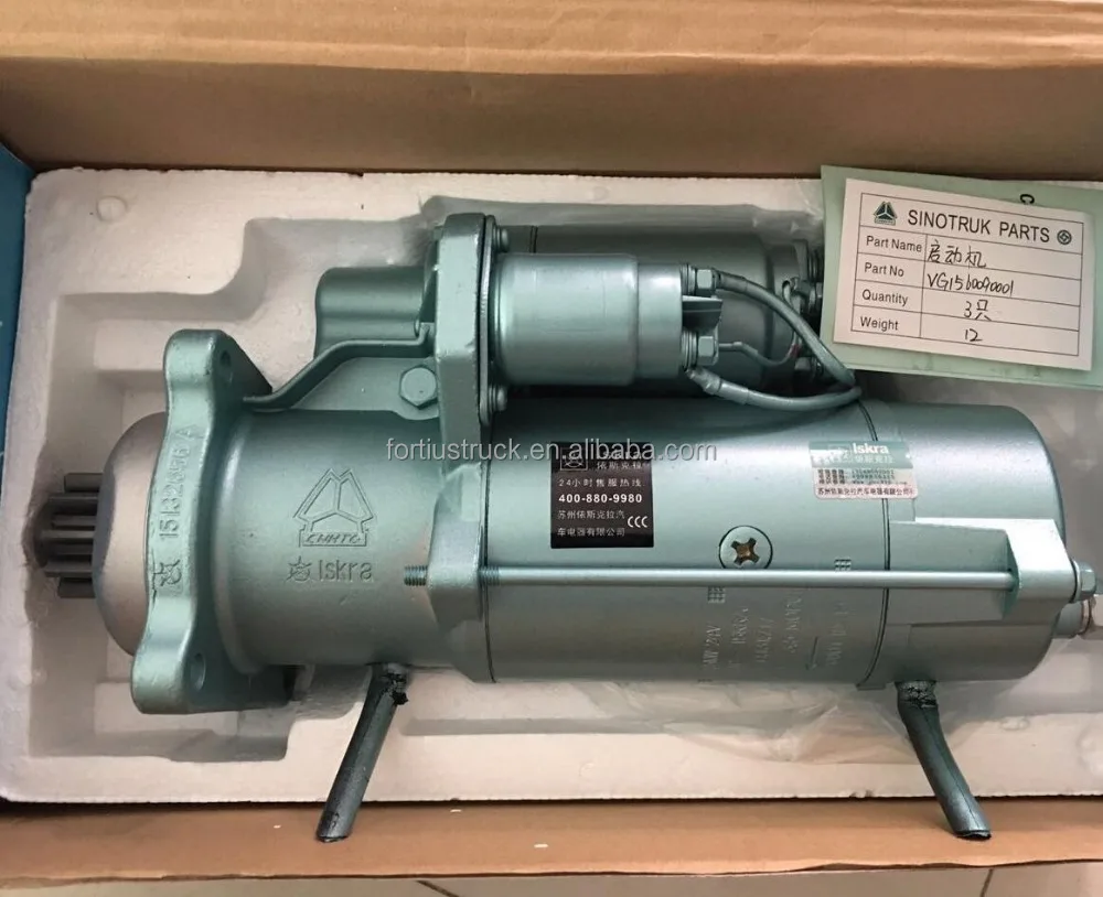 Howo 371 Engine Parts 24v Vg1560090001 Starter - Buy Starter,Howo Iskra ...
