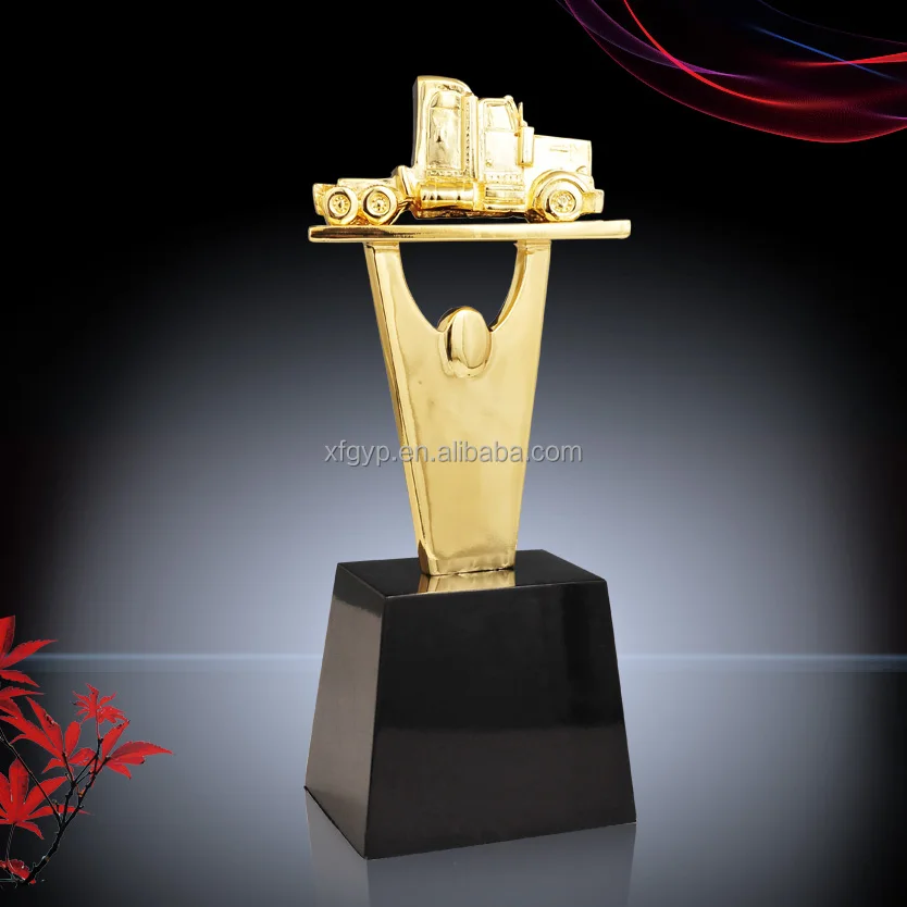 Customized Logo Kingdom Tower Metal Award Building Trophy