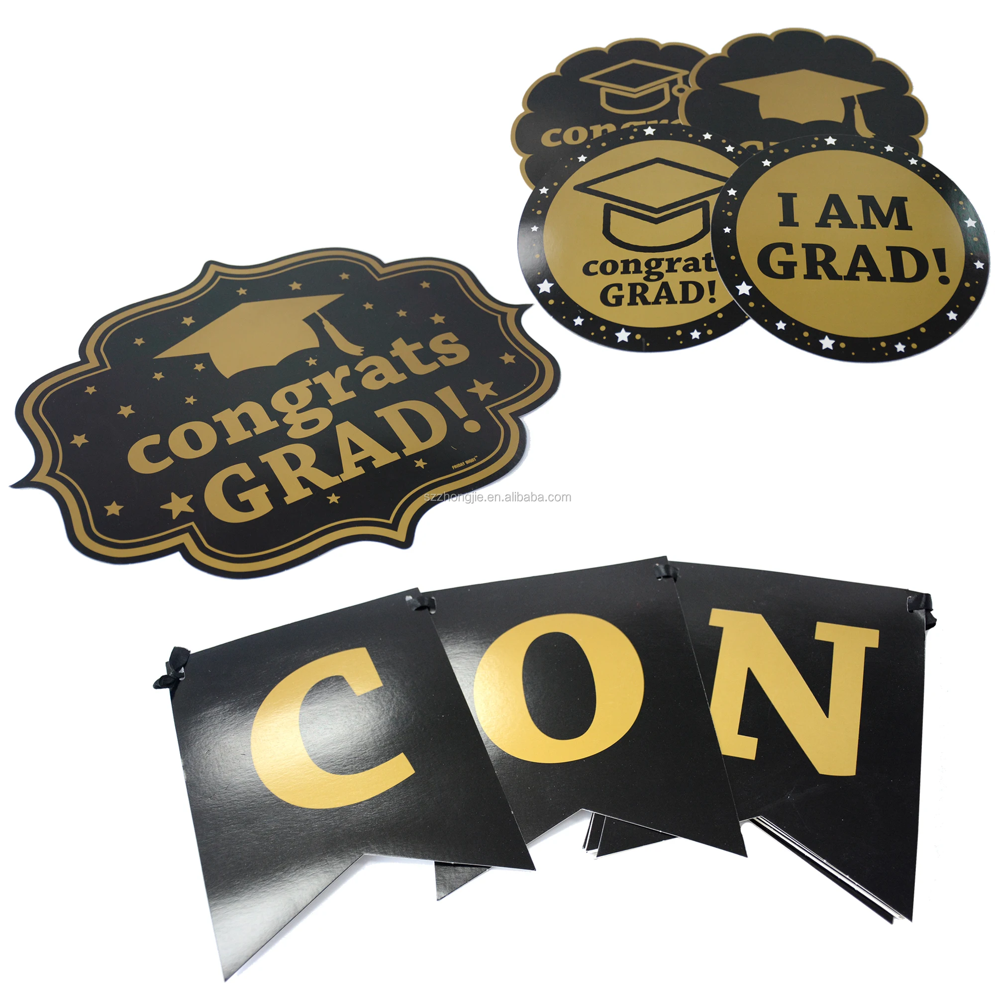 2023 Graduation Theme Party Decorations Graduation Banner Hanging ...