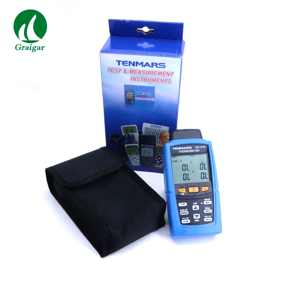 Tenmars TM-747D 4-Channel Digital Thermometer Thermocouple Thermometer| Alibaba.com