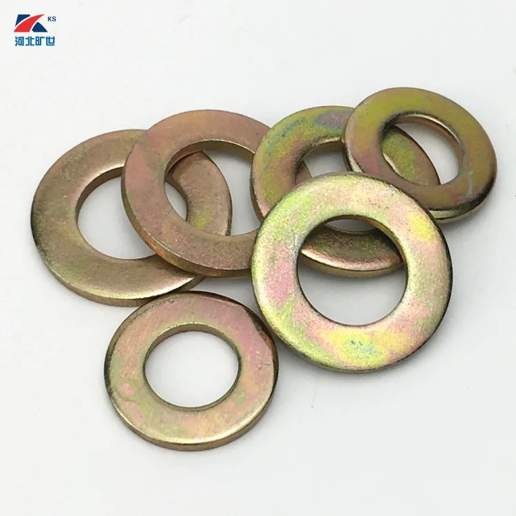 Galvanized Yellow Color Carbon Steel Washer Flat Washer Plain Washer ...