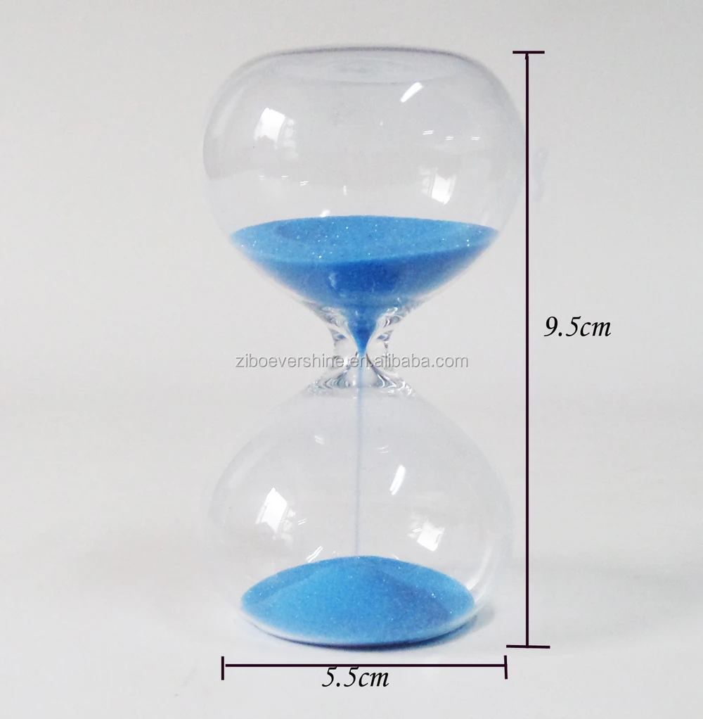 Glass Hourglass Sand Timer With Silver Sand Timer Hour Glass Sand Clock ...