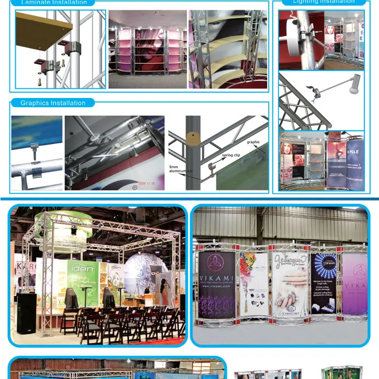 Aluminum Truss Exhibition Booth Stands - Trade Show Solutions