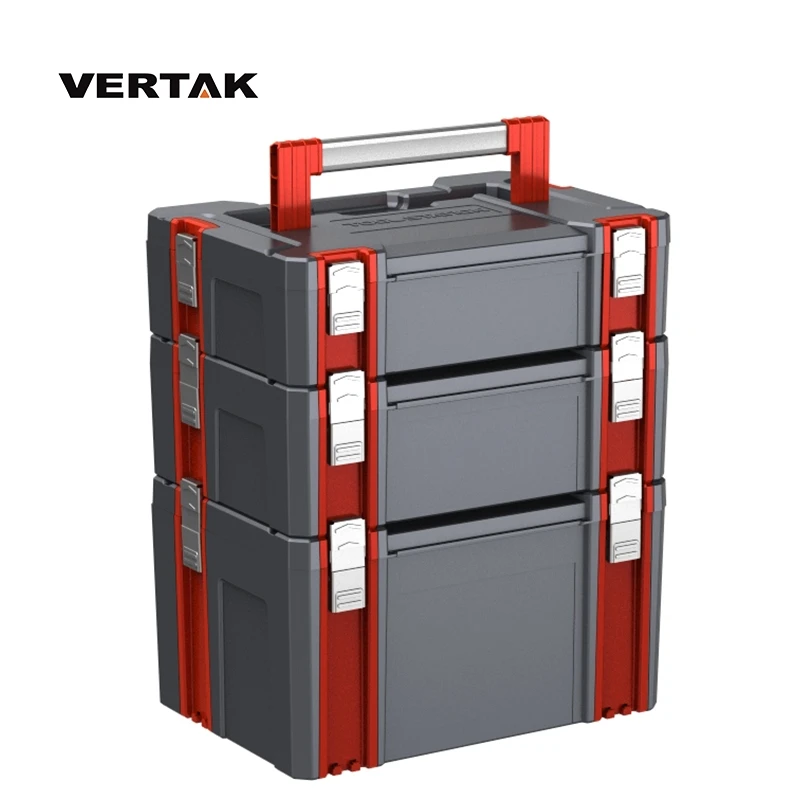 VERTAK Mechanic Modular ABS Plastic Toolbox - Versatile & Durable