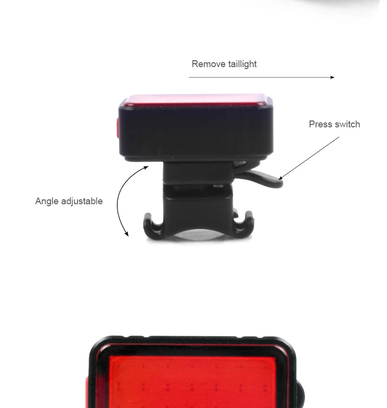 Machfally Bk820 Intelligent Brake Night Riding A Lamp Cob Led Usb ...