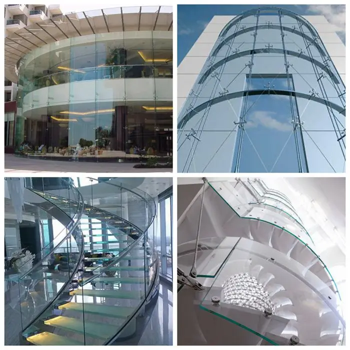 Toughened Curved Glass Panels - Custom Sizes for Construction