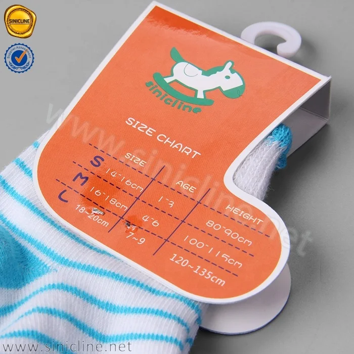Gehelen verkoop Plastic sokken hanger/sokken haak met afdrukken papier ...