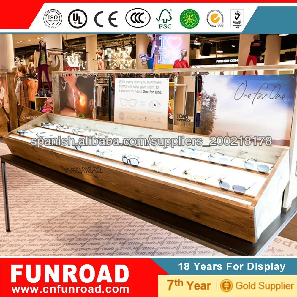 Lujosos cajas de exhibidor para optica muebles para tienda de optica ...
