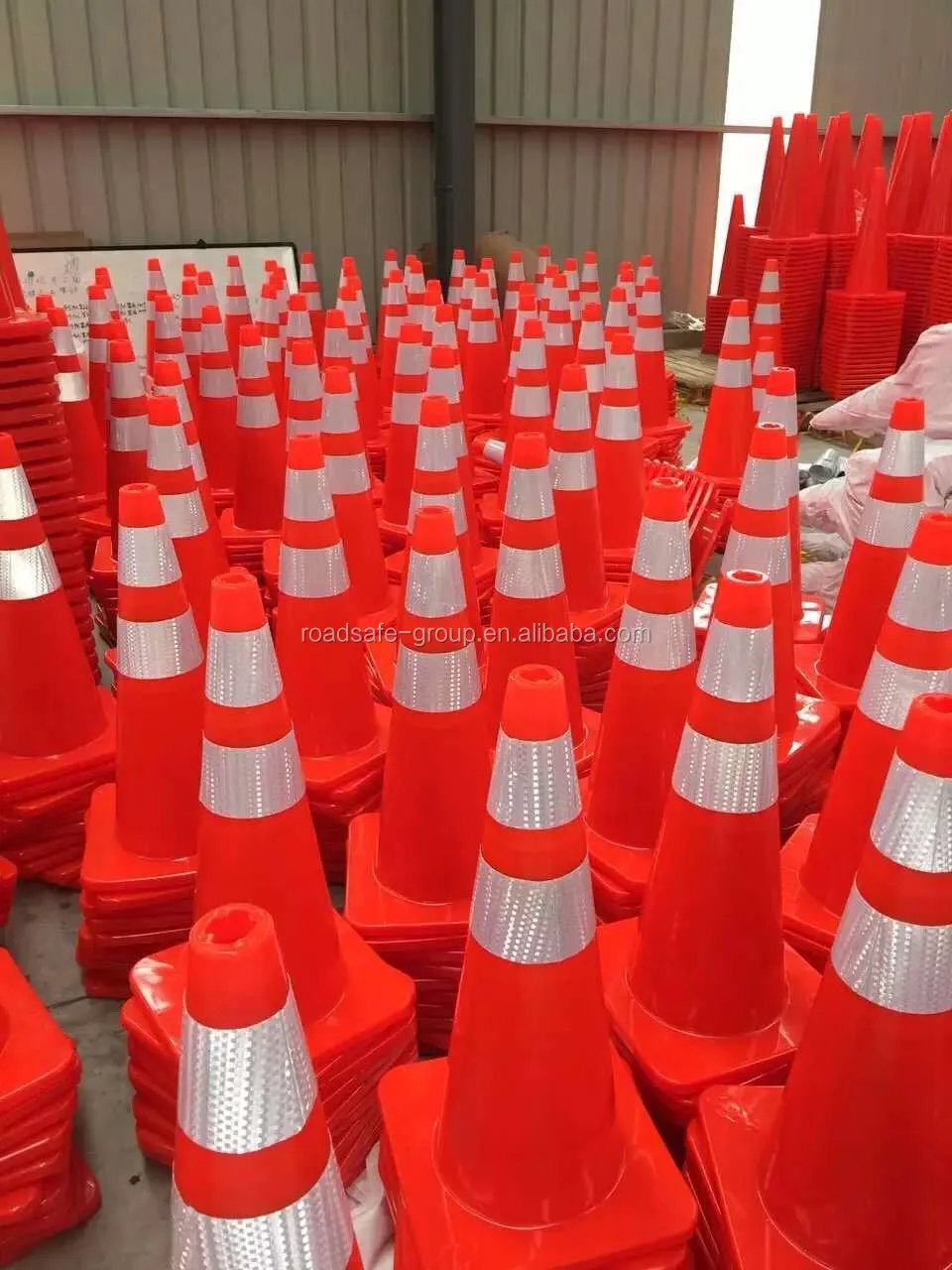 Roadsafe PVC Traffic Cones - Durable & Flexible Safety