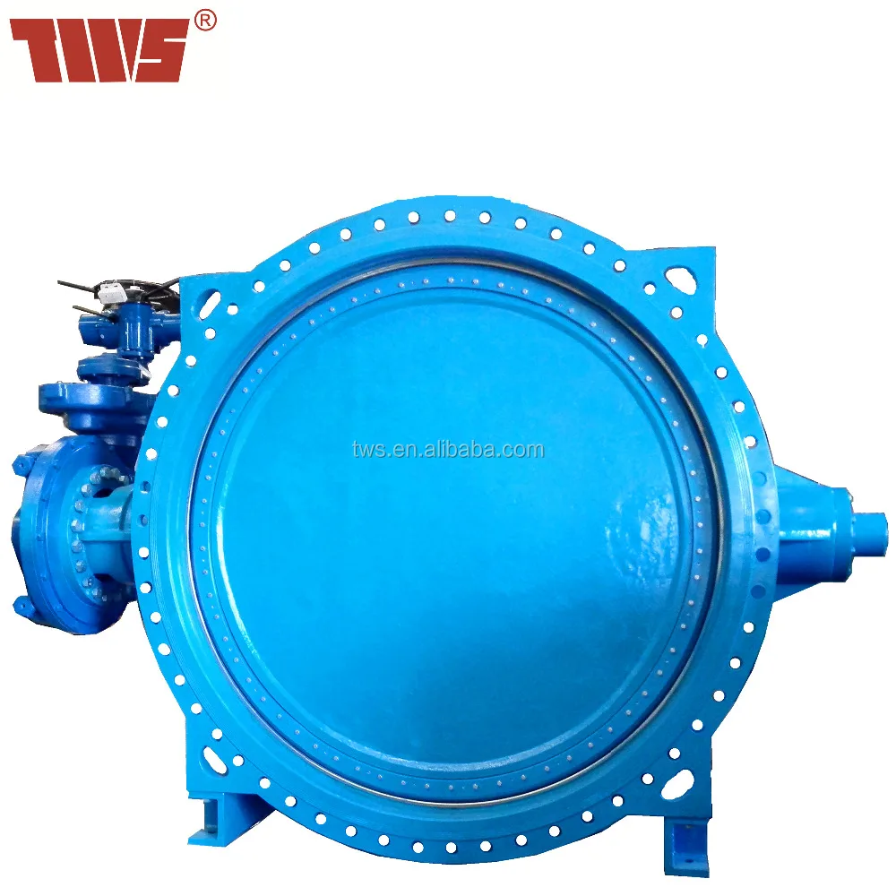 DN1800 PN10 Large Diameter Butterfly Valve - Flanged Control Flow Valve ...