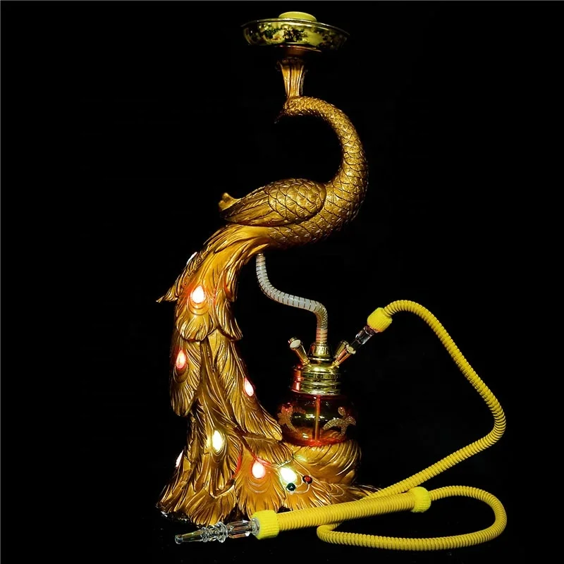 Durable Peacock Shisha Animal Hookah - Big Narguile Furniture