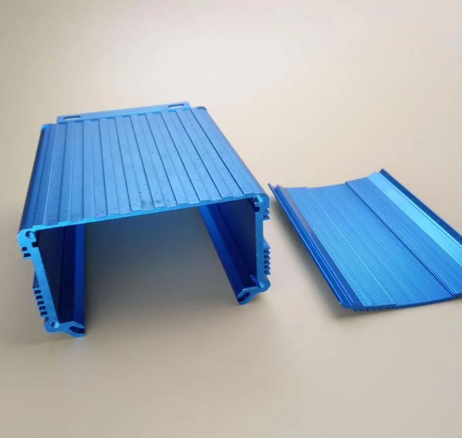 Cnc Aluminum Heat Sink Box Enclosure Amplifier Power Inverter Case ...