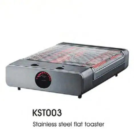 Stainless Steel Flat Toaster Bread Toaster 220-240V 700W Horizontal ...