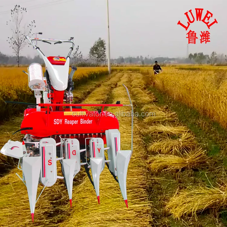 Luke Cheap Price Rice Wheat Grain Combine Harvester Reaper Wheat Reaper ...