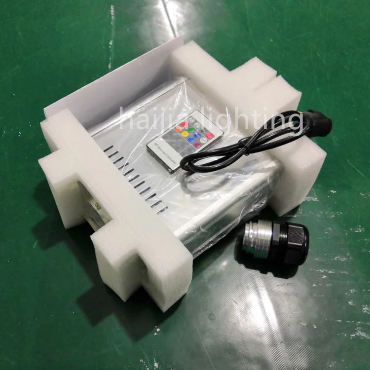 2 Pcs 30mm Big Holes 45+45w 90w Led Rgbw Fiber Optic Light Projector ...