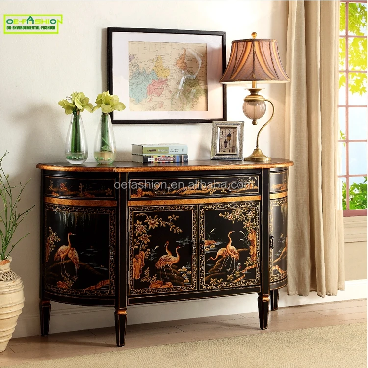 Oe-fashion Furniture Luxury Console Table With Storage Drawers In ...
