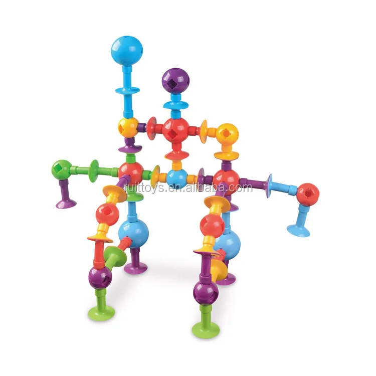 Children Silicone Building Blocks Sucker Suction Cup Fun Little Silicon ...