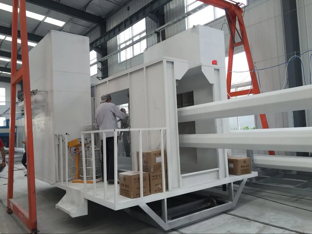 Street Poles Powder Coating Curing System Manual Powder Line - Buy ...