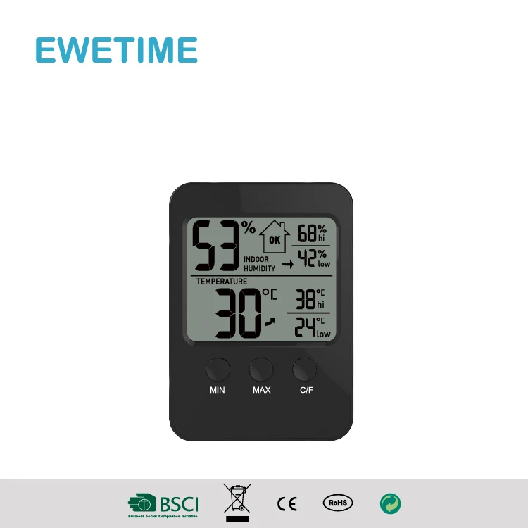 Classic Simple Digital Indoor Table Combination Thermometer Hygrometer ...
