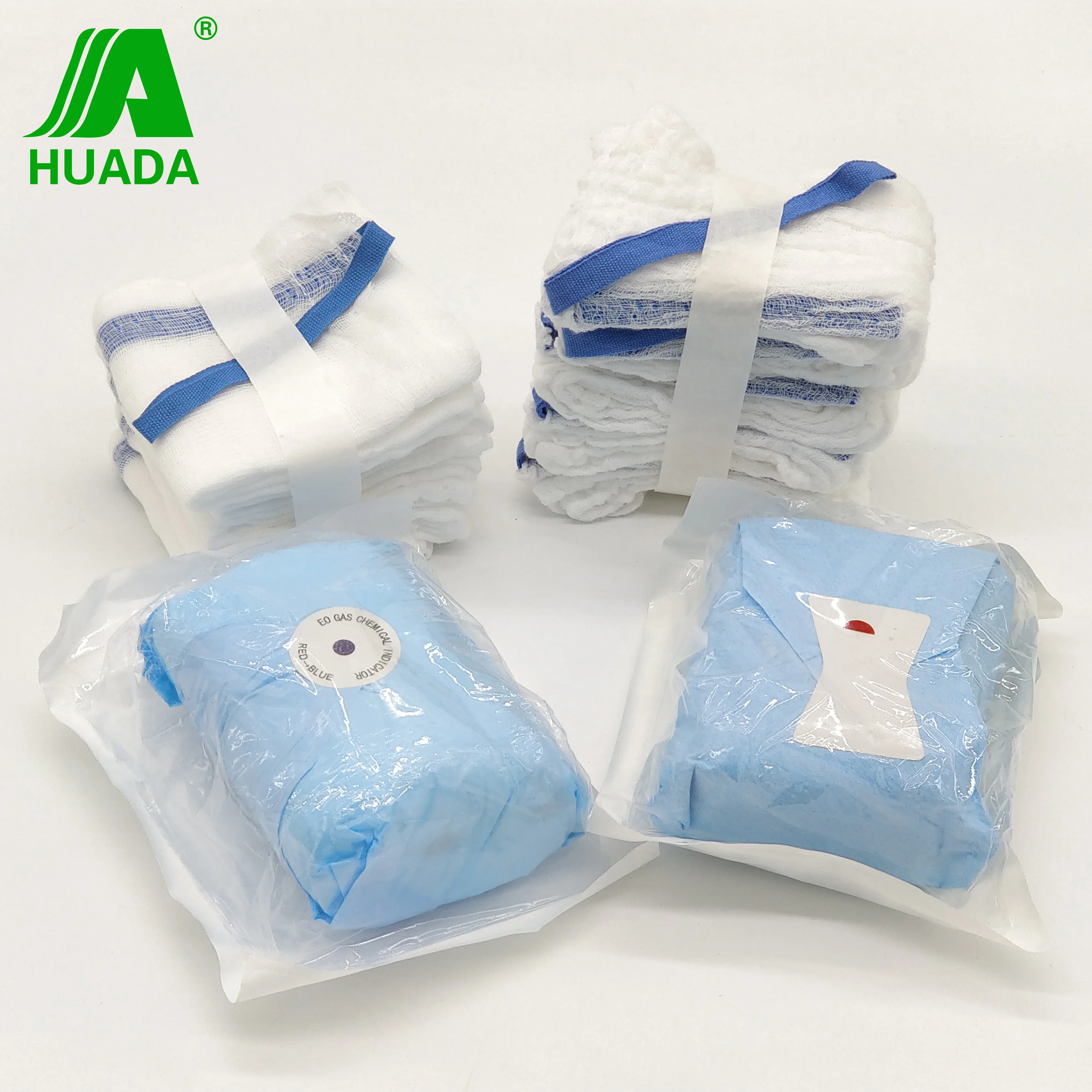Sterile Gauze Lap Laparotomy Pad Sponge With X-ray Detectable Blue Loop ...