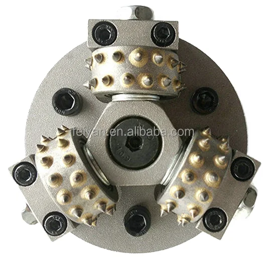 Double Layers Texture Pneumatic Tungsten Carbide Steel Bush Hammer Disk ...