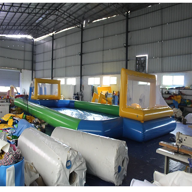 Customized Pvc Material Soccer Filed Inflatable Water Soap Football ...