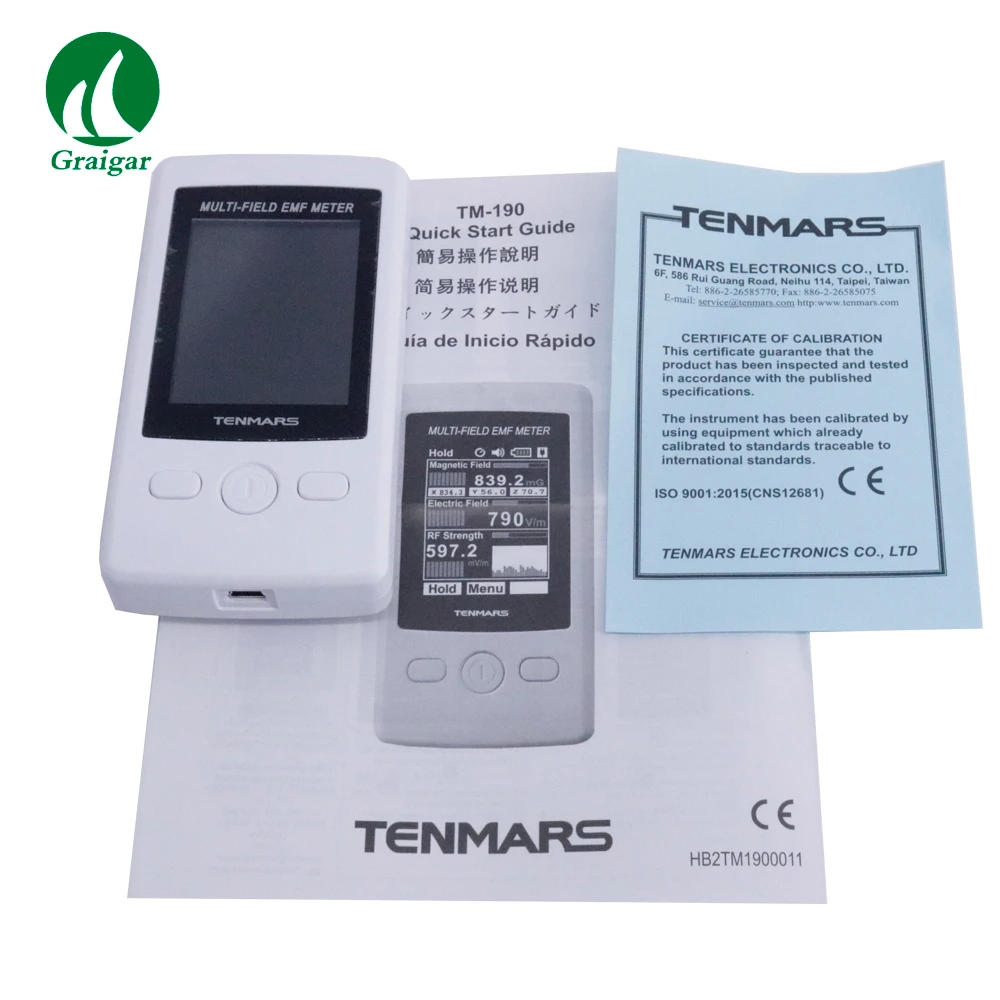 Tm-190 Tenmars Multi-field Emf Meter Electromagnetic Electric Rf Field ...