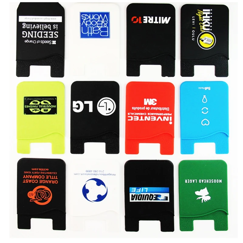 Hot Sales Mobile Phone Credit Card Holder Custom Silicone Phone Wallet ...