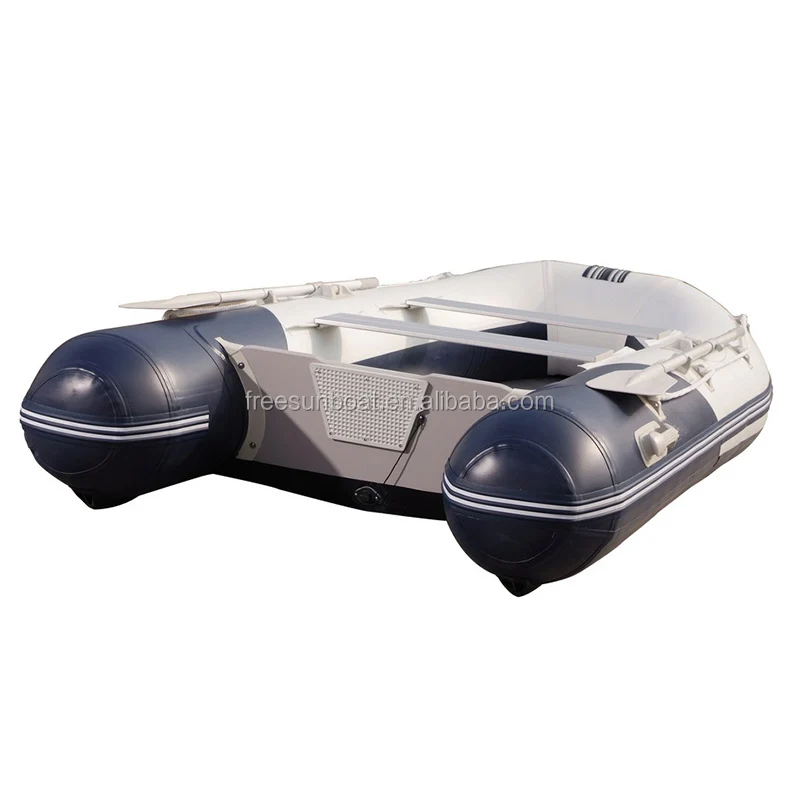 FREESUN 8'10" Blue Inflatable Boat with Aluminum Floor 4-Person Raft ...