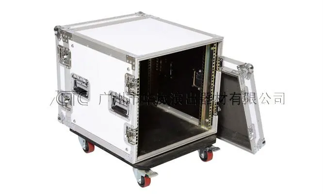 Durable 14U Flight Case for DJ Equipment - Aluminum Frame