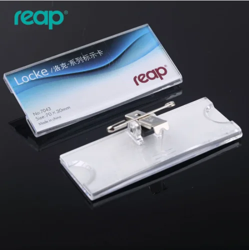 Reap Acrylic Pins Clip Name Tag Name Badge With Pin Clip On The Back ...