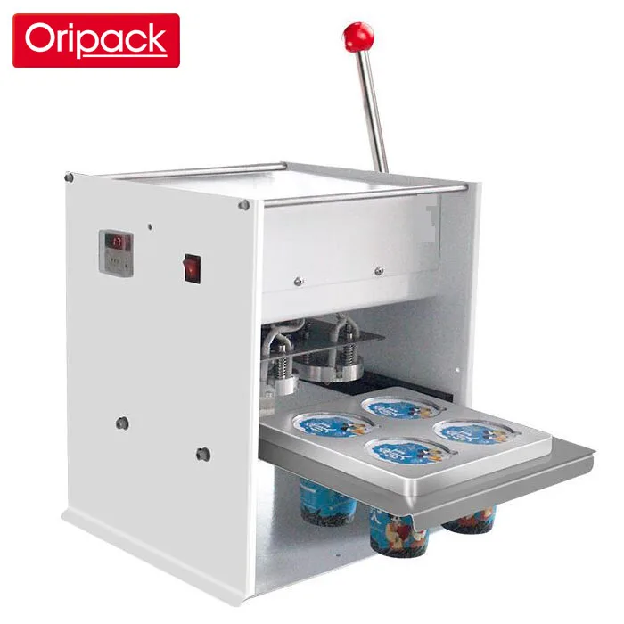 Manual Sealer Machine for Plastic Yogurt Pots - Semi-Automatic Food ...