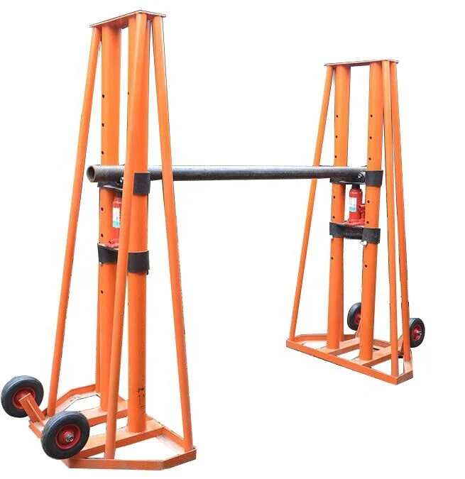 15Ton Hydraulic cable reel drum jack stand for large cable tray wire ...